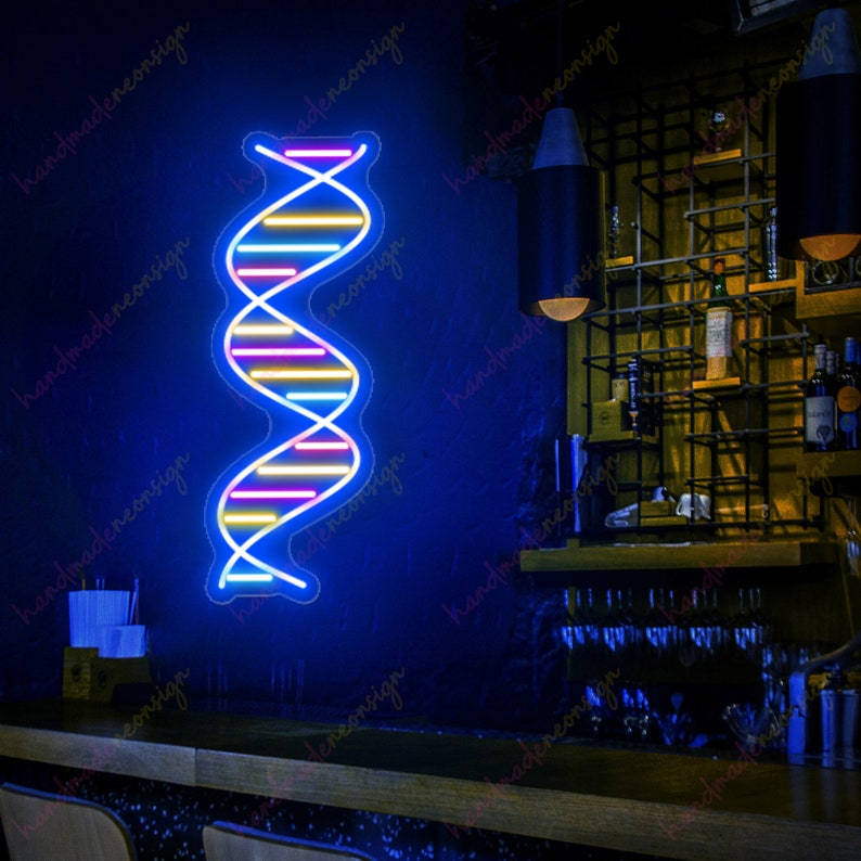 Custom DNA Double Helix Neon Sign: Biology Science Art LED Light - Etsy