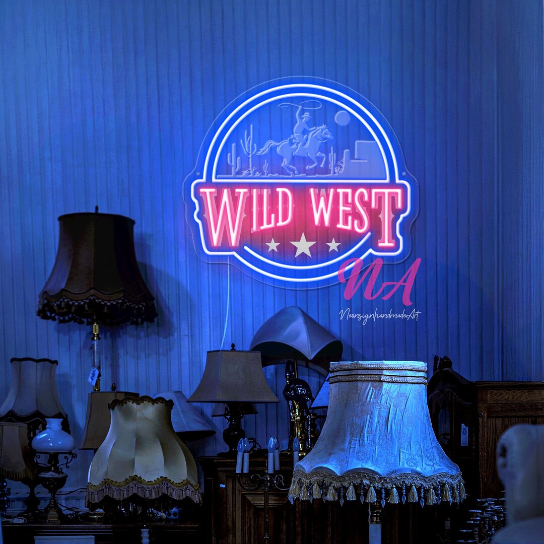 Wild West Cowboy LED Neon Sign: Personalized Western Decor - Etsy