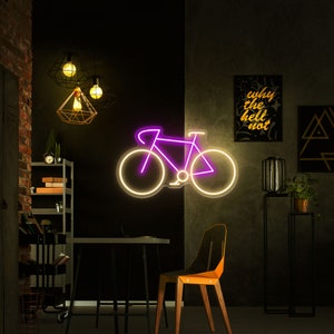 Custom Bike Sign, Bicycle LED Neon Sign, Bicycle Wall Decor, Bike Led ...