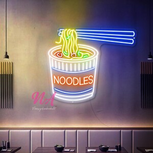 Instant Noodle Neon Sign, Noodle Neon Sign, Noodle Led Neon Sign ...
