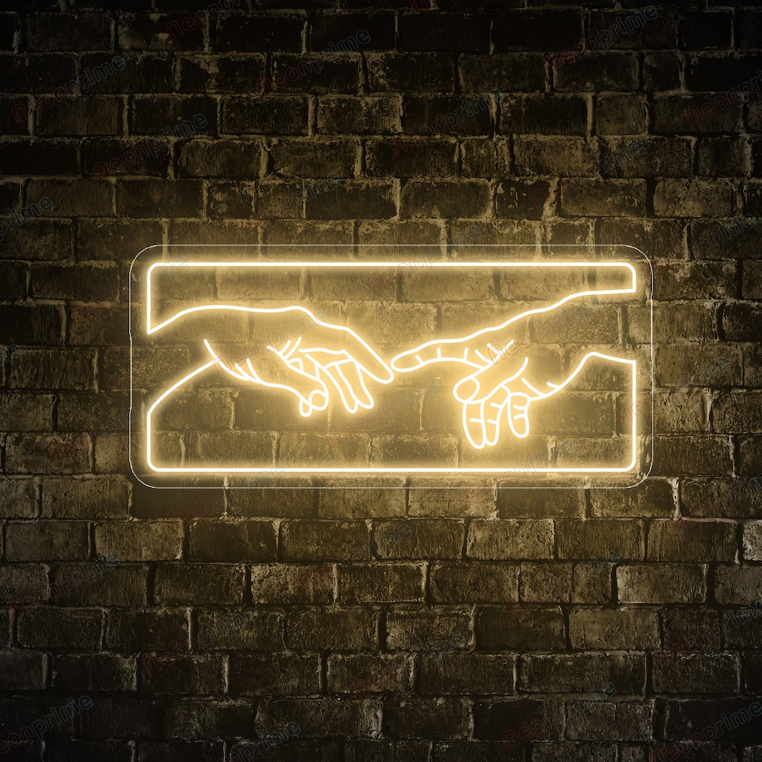 Hand of God Neon Sign: Personalized Wedding Decor - Etsy