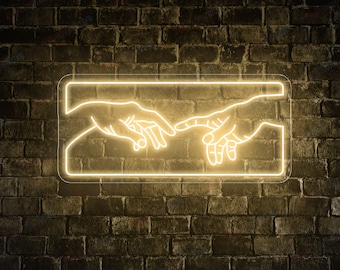 HAND OF GOD Neon Sign Light Office Living Room Interior - Etsy