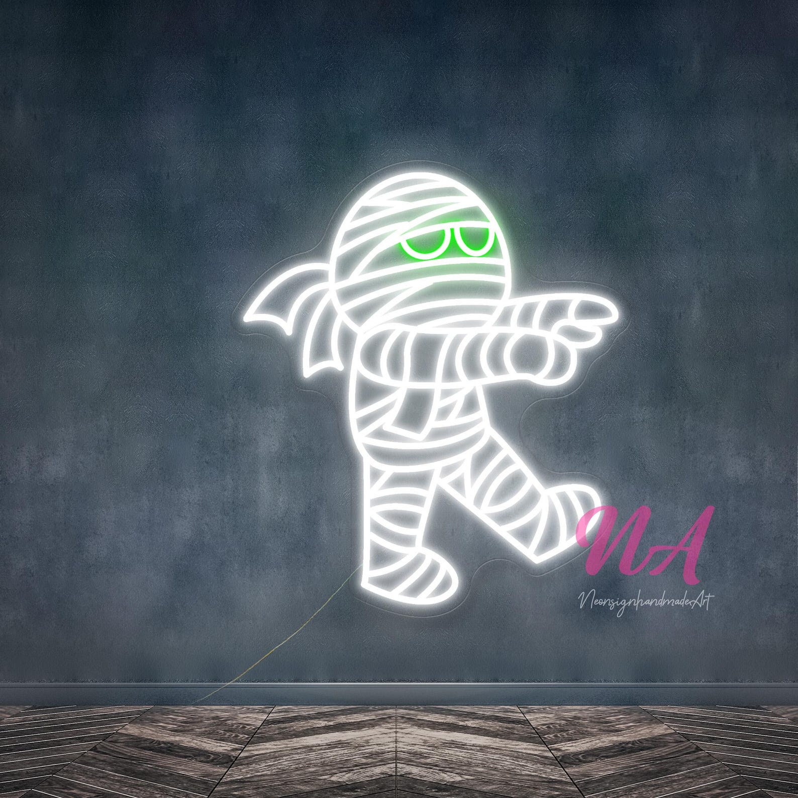 Mummy LED Neon Sign: Spooky Halloween Decor - Etsy