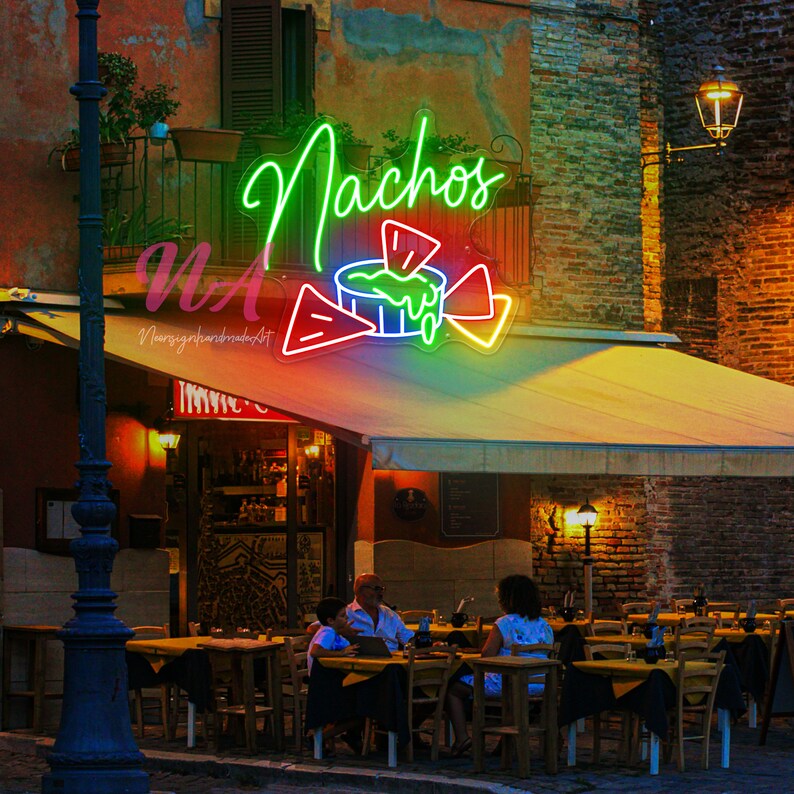 Nachos Neon Sign: Waterproof Mexican Food LED Sign - Etsy
