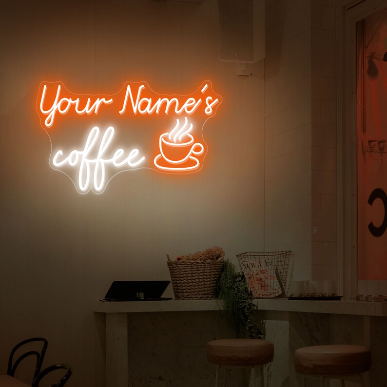 Coffee Neon Sign Flex Neon Sign Handcrafted Neon Sign Wall - Etsy