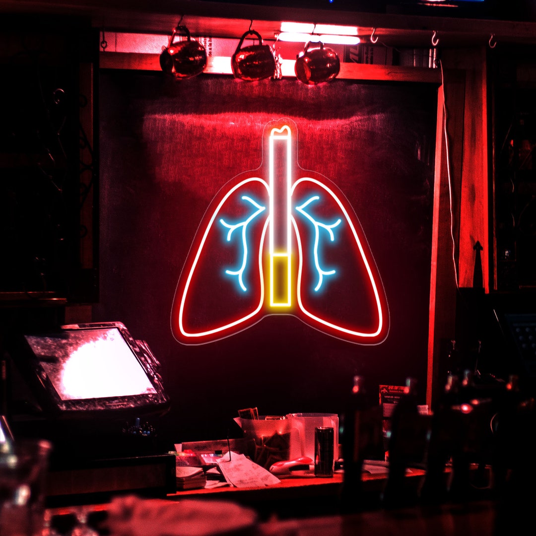 Smoke Shop Led Sign, Custom Neon Sign, Cigarette Art, Smoke Neon Sign ...