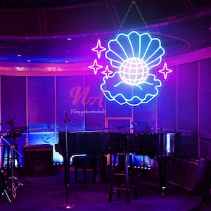 Shell Disco Neon Sign, Disco Ball LED Sign, Shell Neon Sign, Custom ...
