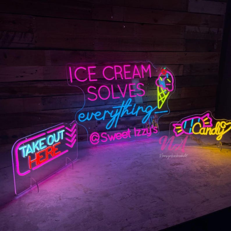 Custom Business Logo Neon Sign: Personalized Wall Decor - Etsy