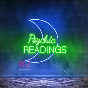 Psychic Reading Neon Sign, Psychic Shop Neon, Tarot Decor, Custom Neon ...