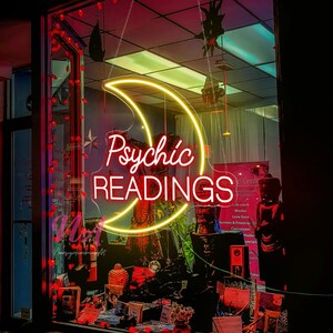 Psychic Reading Neon Sign, Psychic Shop Neon, Tarot Decor, Custom Neon ...