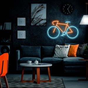 Custom Bike Sign, Bicycle LED Neon Sign, Bicycle Wall Decor, Bike Led ...