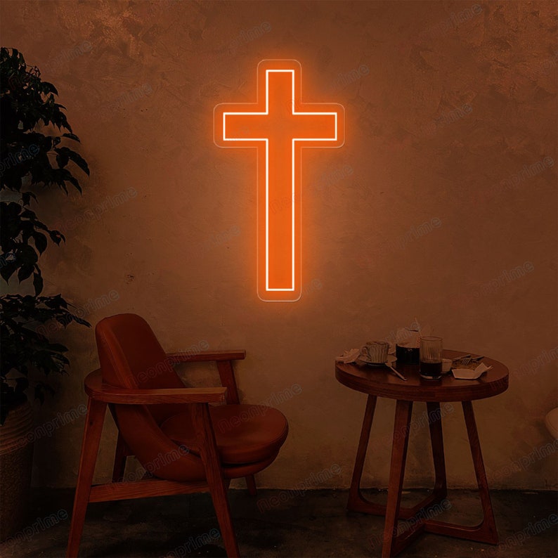 Cross Jesus LED Neon Sign Home Decoration Flex Silicone - Etsy