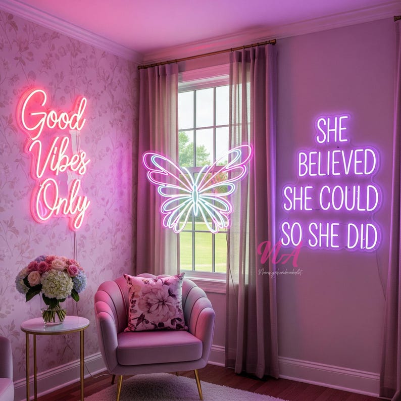 Custom Giant LED Neon Sign: Personalized Wedding & Business Decor - Etsy