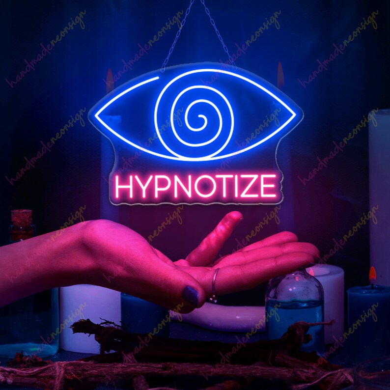 Mesmerized Neon Hypnotize Eyes Neon Sign Hypnotic Led Sign - Etsy