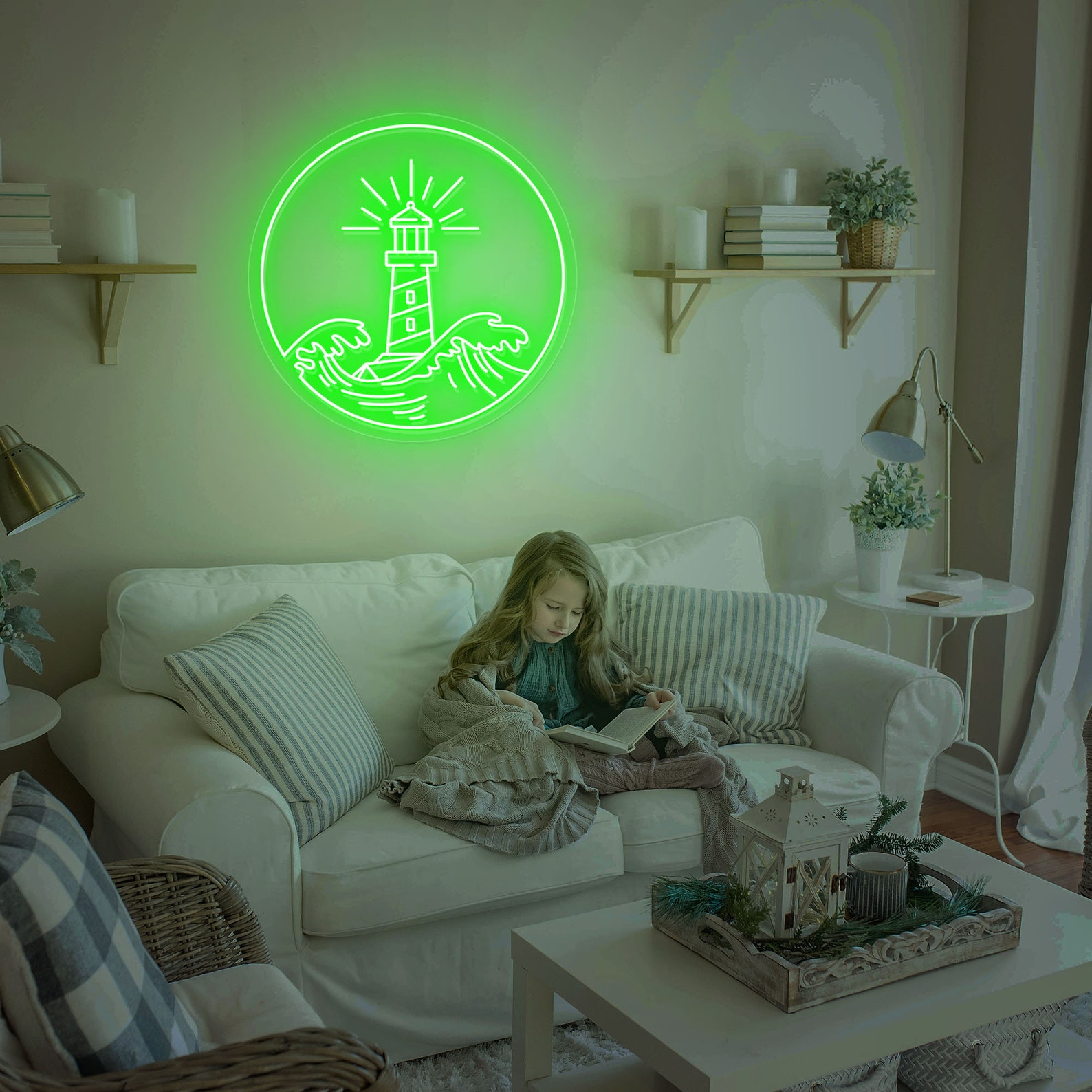 Lighthouse Neon Sign Custom Neon Sign Lighthouse Led Sign - Etsy