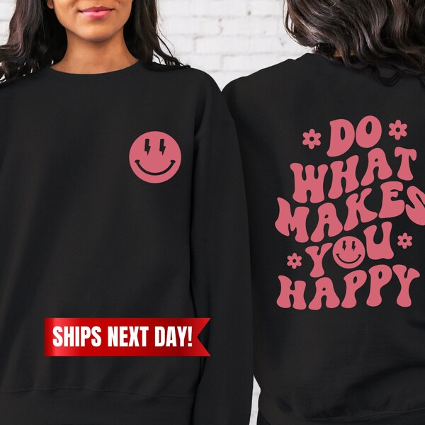 Happy Sweatshirt - Etsy
