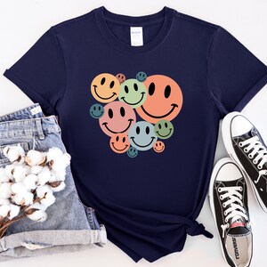 Retro Smiley Faces Shirt, Smile Face T-shirt, Vintage Smiley Face Shirt ...