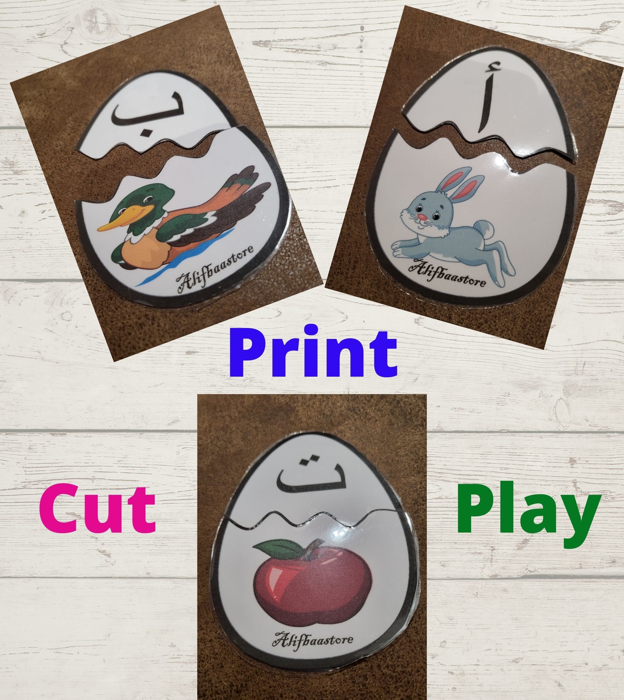 Arabic Alphabet Puzzles 28-letter/ Picture Matching Game - Etsy