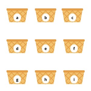 Cupcake Alphabet, Printable Matching Activity, 26 Letters From A-Z ...