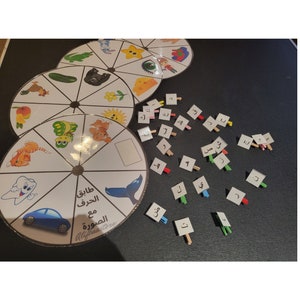 Arabic Alphabet Wheel, Learn and Play With Alphabet - Etsy