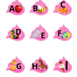 Cupcake Alphabet, Printable Matching Activity, 26 Letters From A-Z ...