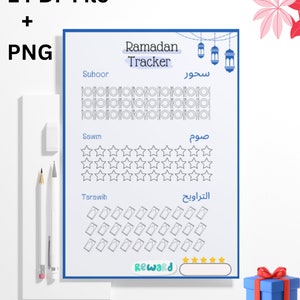 Ramadan Tracker, Ramadan Tracker for Girls and Boys Template, Printable ...