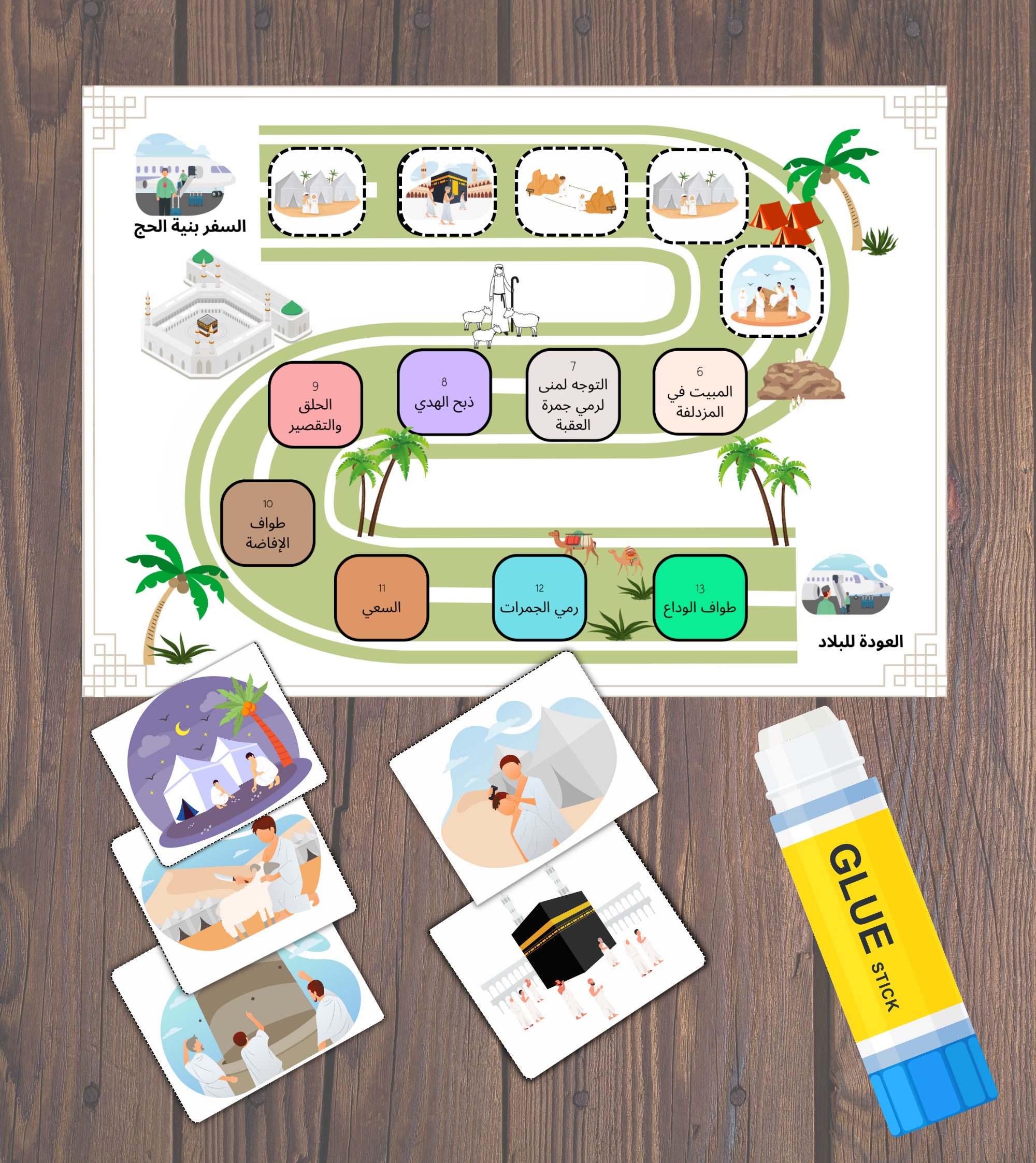 Hajj Crafts Printable Activities, Islamic Activities, Eid Mubarak ...