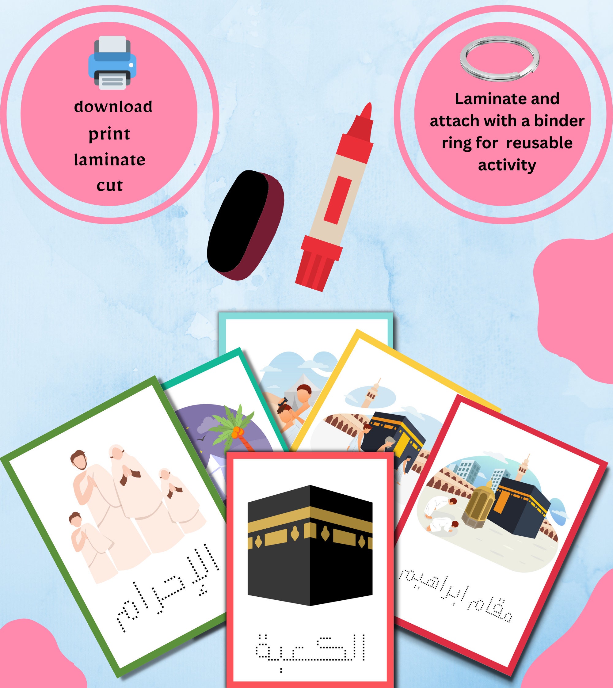 Hajj Crafts Printable Activities, Islamic Activities, Eid Mubarak ...
