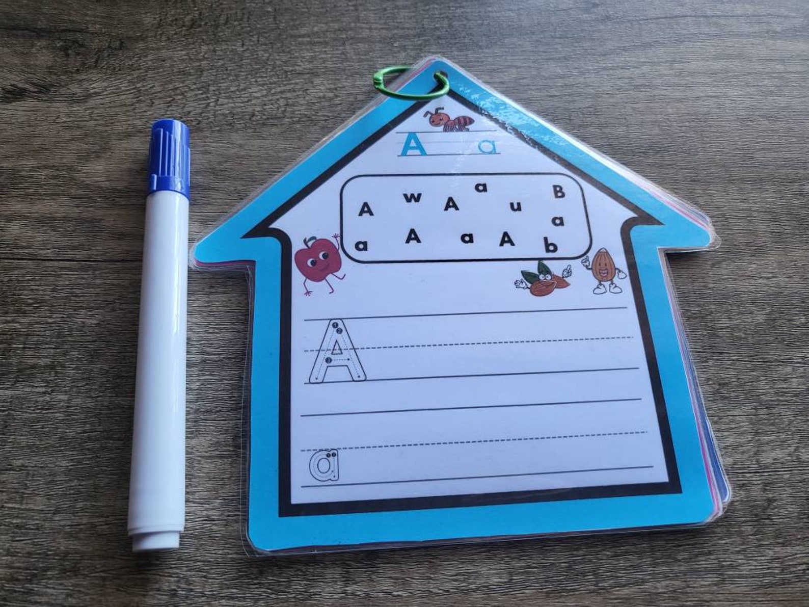 Alphabets House, ABC Letters Practice Booklet, English Alphabet ...