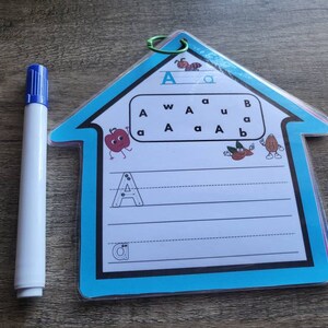 Alphabets House, ABC Letters Practice Booklet, English Alphabet ...