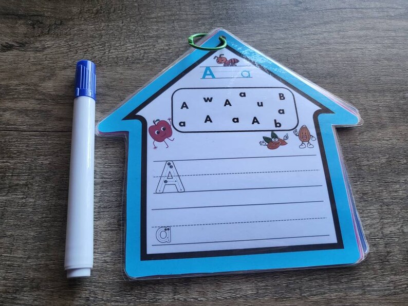 Alphabets House, ABC Letters Practice Booklet, English Alphabet ...