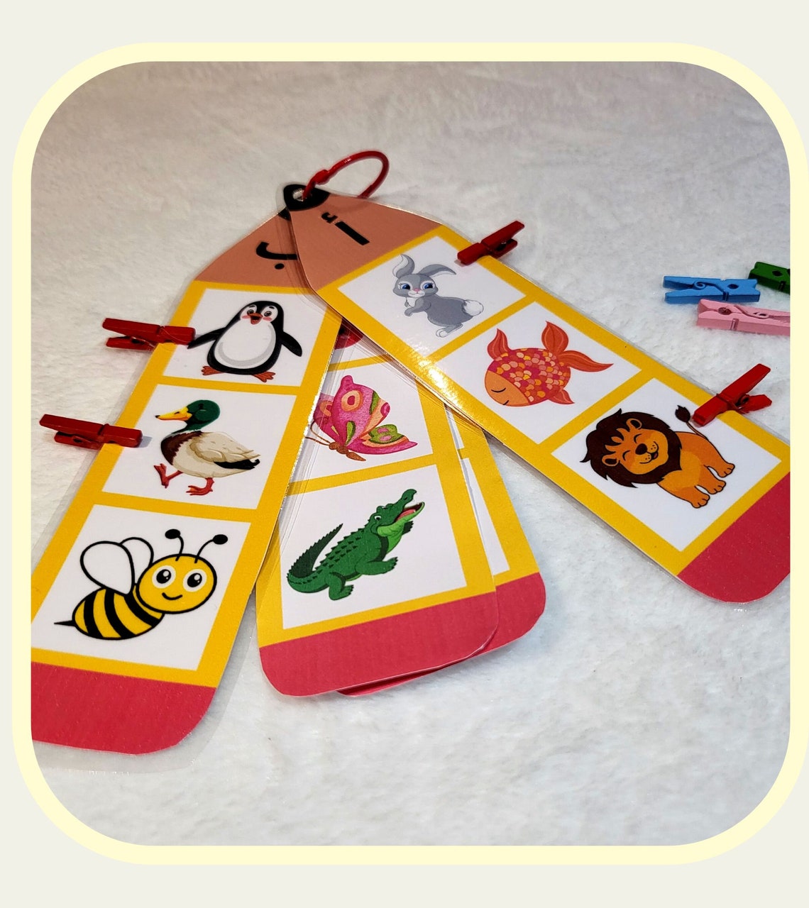 Arabic Beginning Sounds Clip Pencils, Arabic Alphabet, Phonics Activity ...