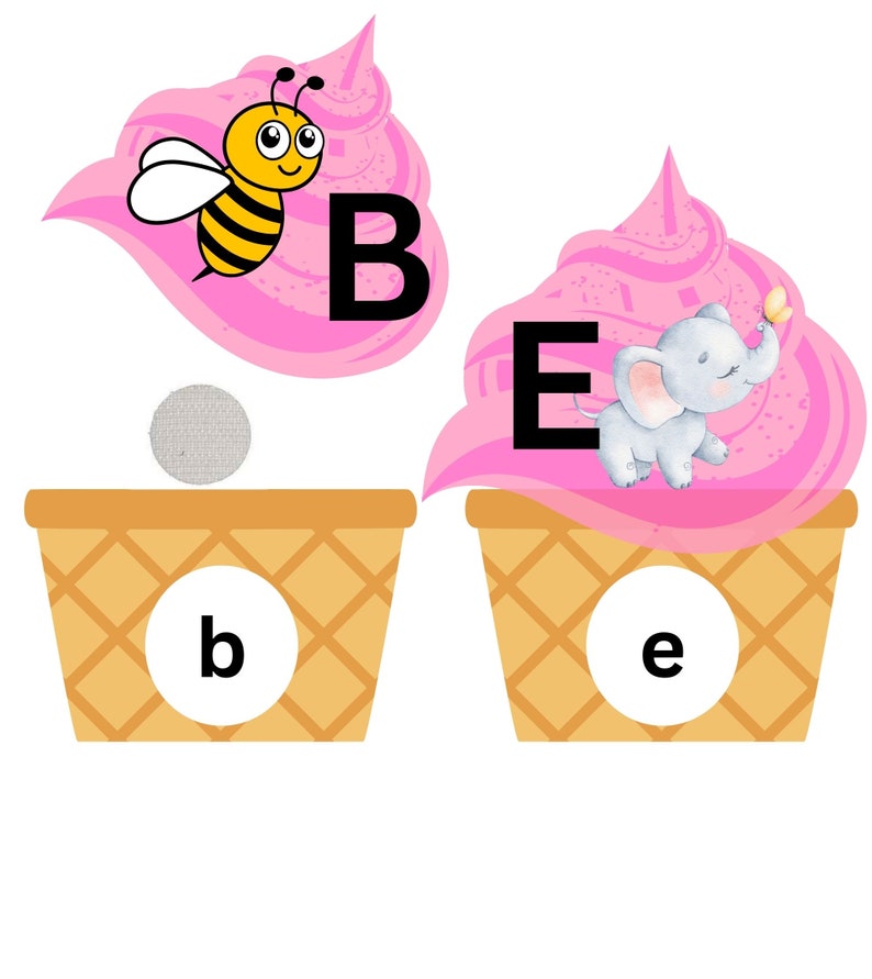 Cupcake Alphabet, Printable Matching Activity, 26 Letters From A-Z ...