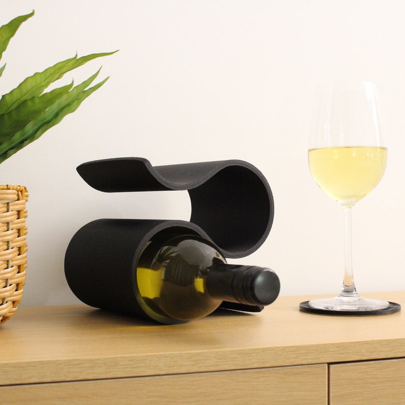 Mini Wavy Wine Rack, Small 2 Bottle Wine Stand Home Organisation - Etsy
