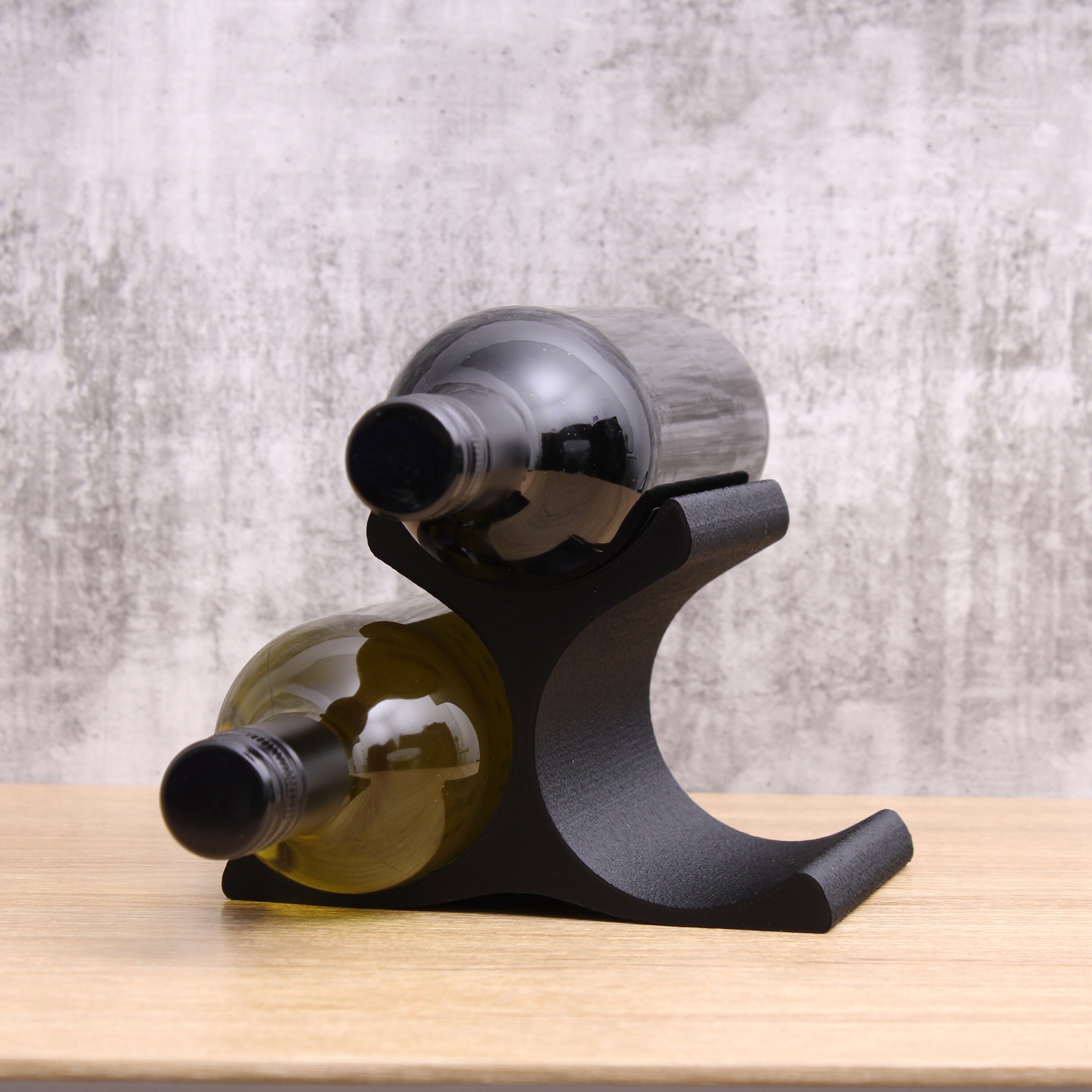 Countertop Wine Rack Modern Pyramid Counter 3 Bottle Wine - Etsy