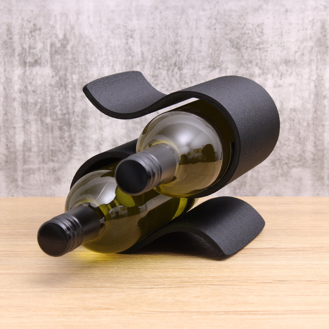 Mini Wavy Wine Rack, Small 2 Bottle Wine Stand Home Organisation - Etsy