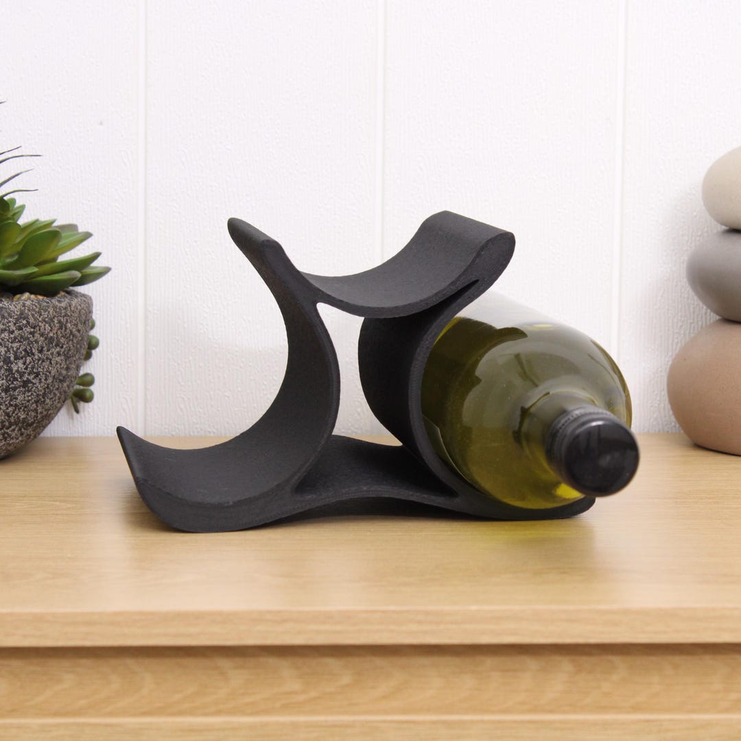 Mini Celeste Wine Rack: Asymmetrical 3-bottle Countertop Display - Etsy