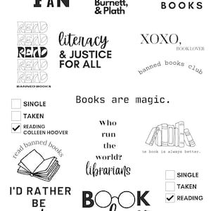 Book Lover SVG Bundle, Booktok SVG, SVG Bundle, Digital Download ...