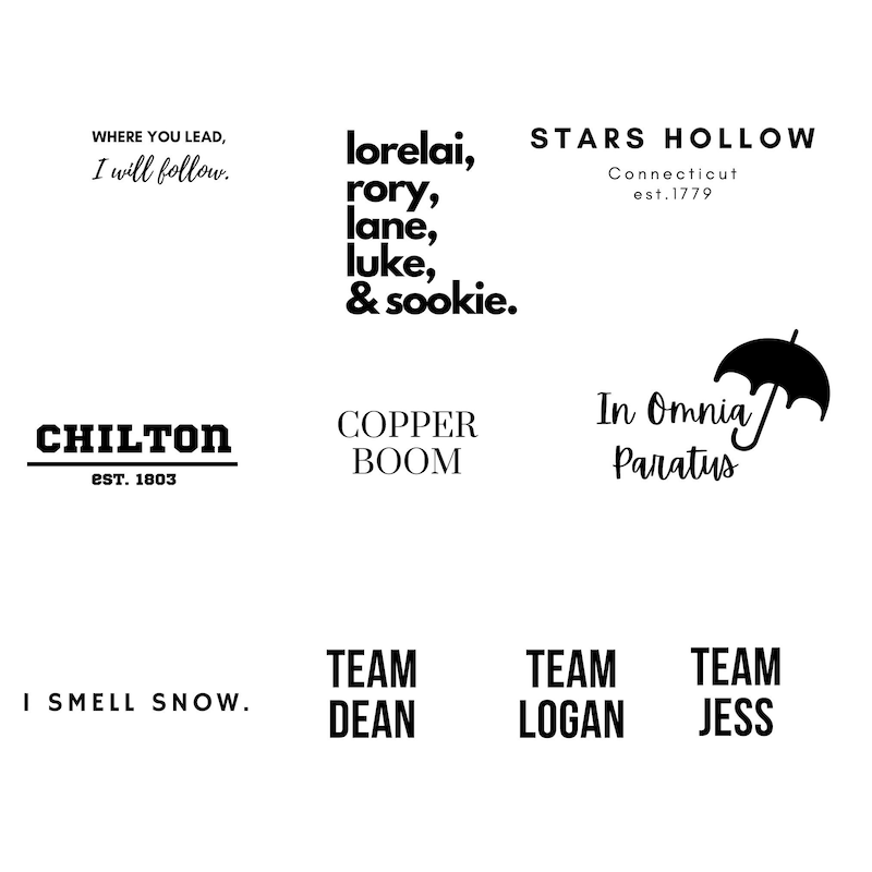 Gilmore Girl Font - Etsy