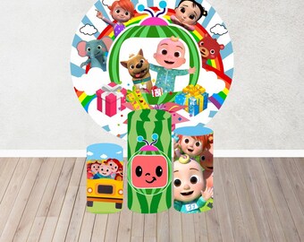 Cocomelon Circle Backdrop - Etsy UK