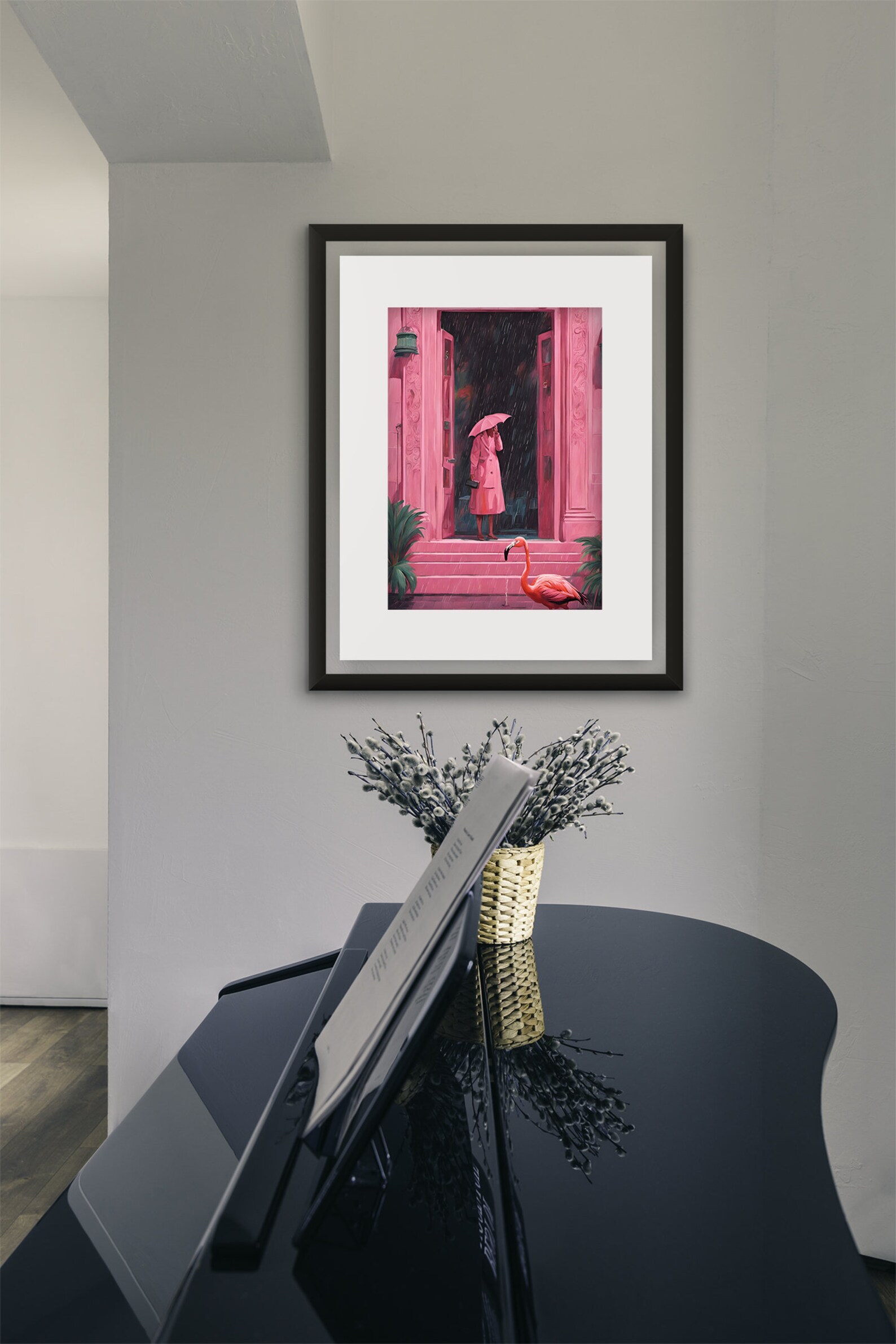 Say Hello Wave Goodbye Pink Flamingo Professionally - Etsy