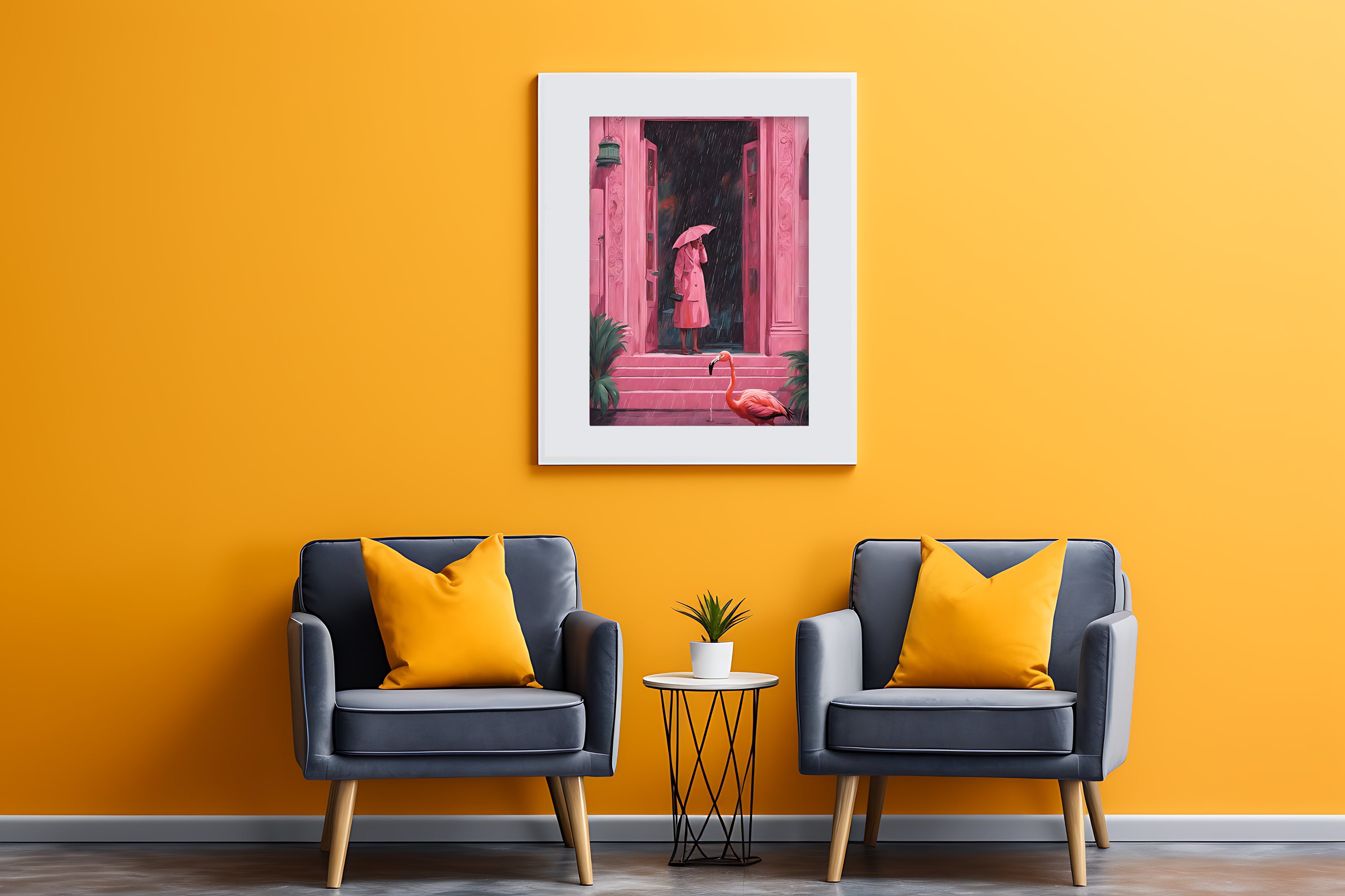 Say Hello Wave Goodbye Pink Flamingo Professionally - Etsy