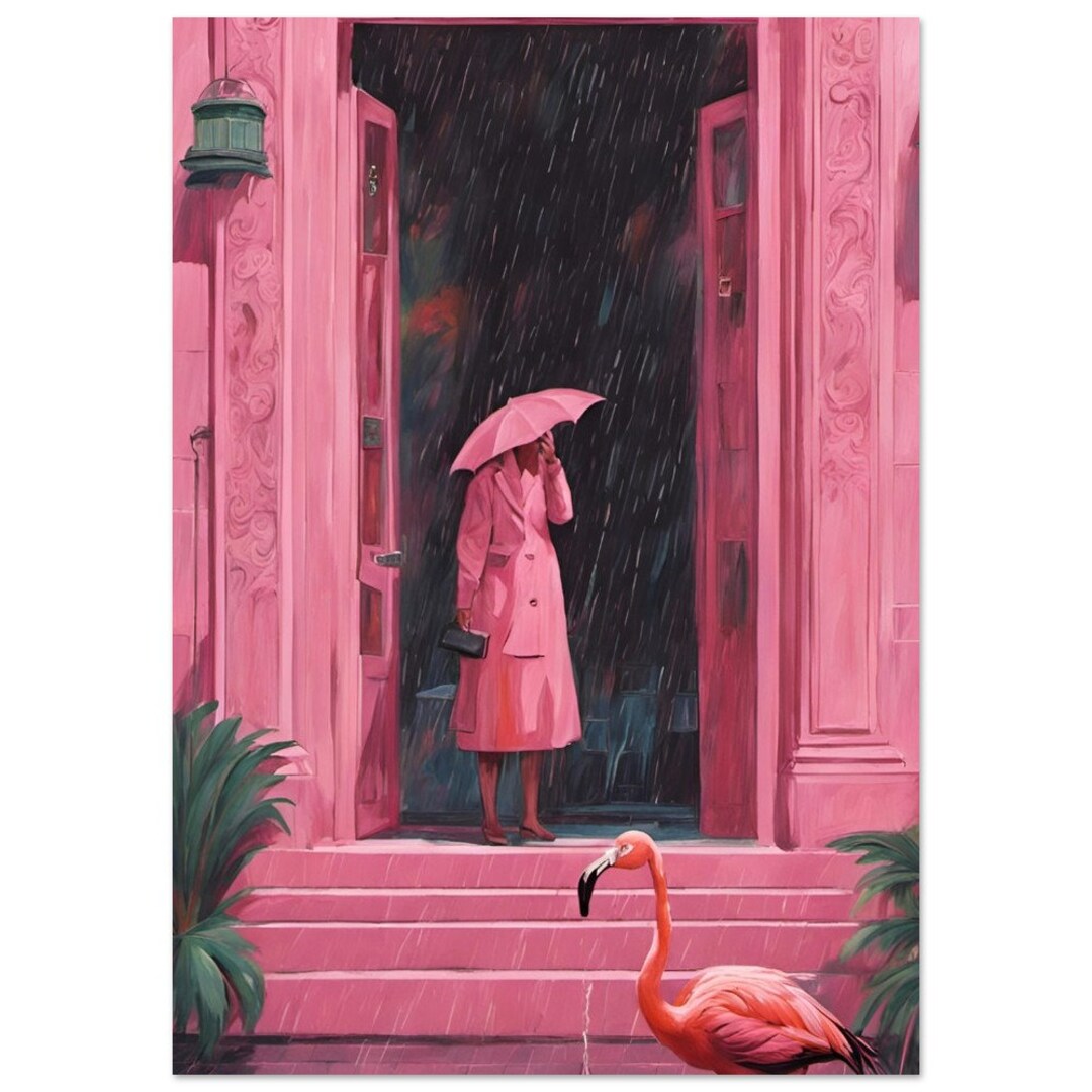Say Hello Wave Goodbye Pink Flamingo Professionally - Etsy