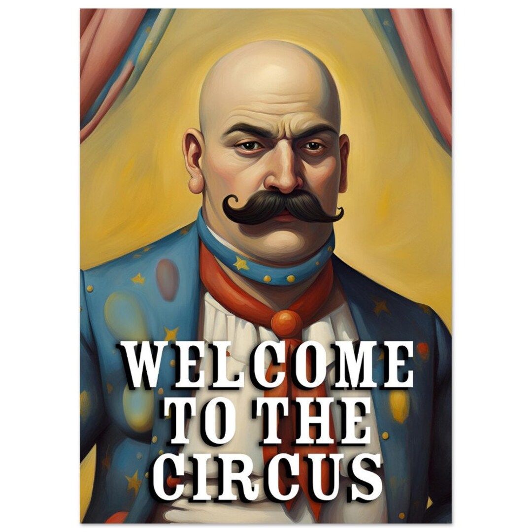 Welcome to the Circus Ringmaster Digital Painting | Professionally ...