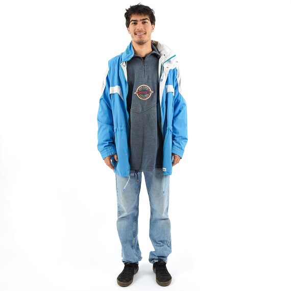 80s Vintage Blue Gender Neutral Jacket Fall Jacket Windbreaker - Etsy
