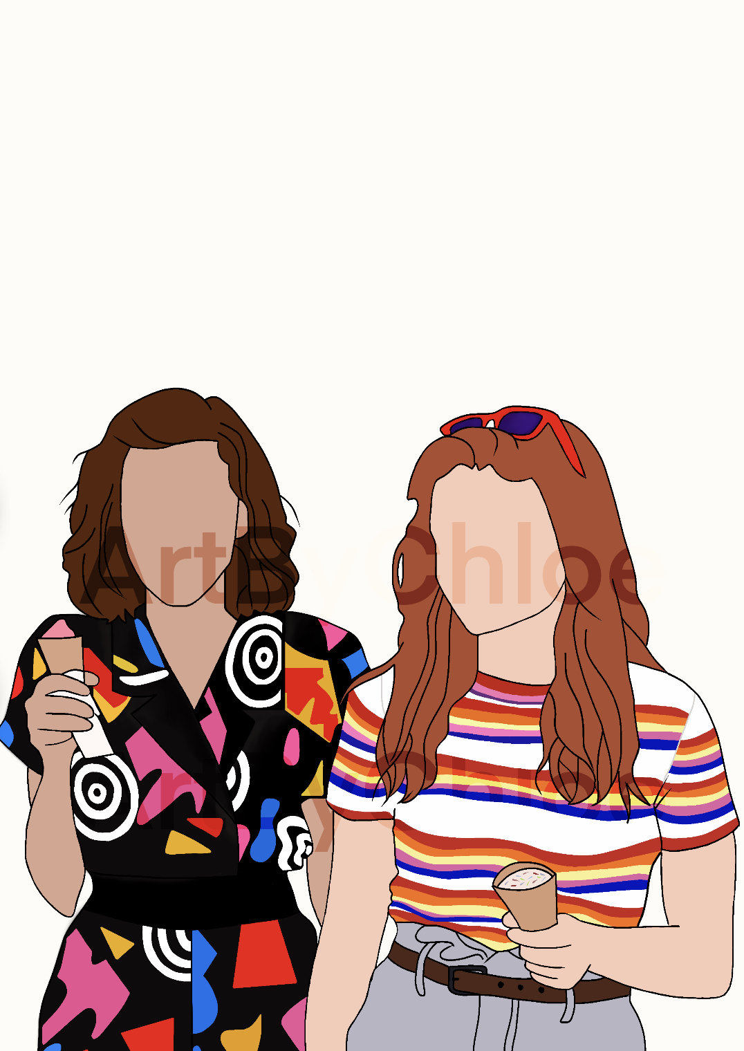 Stranger Things - El and Max - Digital Download - Friends Never Lie ...