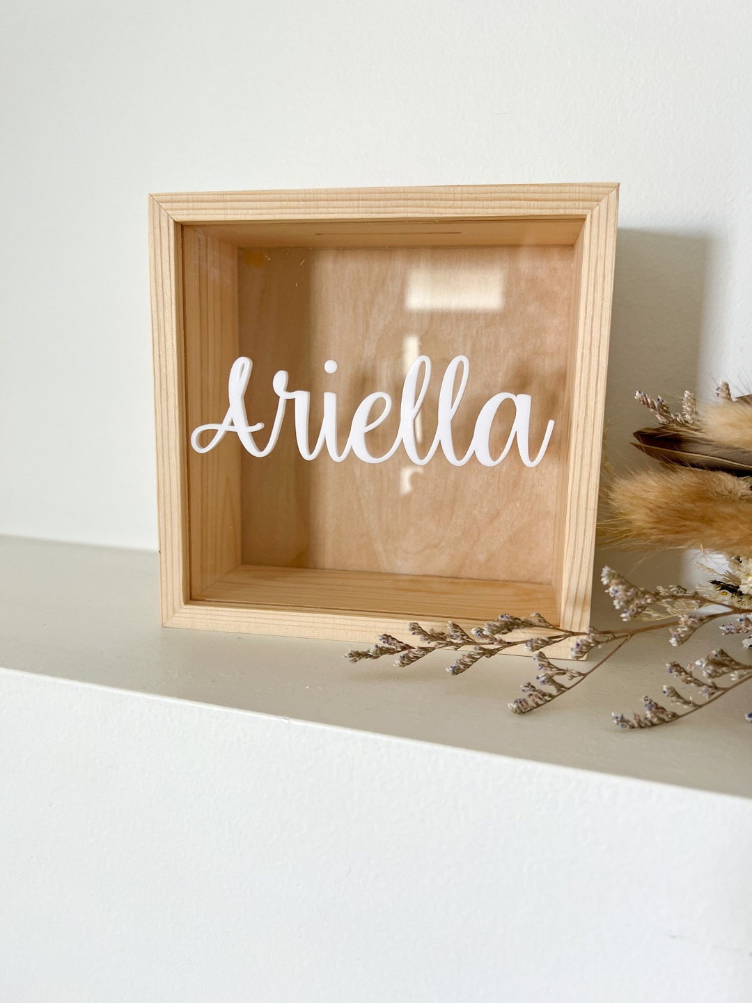 Raw Timber Money Box Personalised Kids Moneybox - Etsy