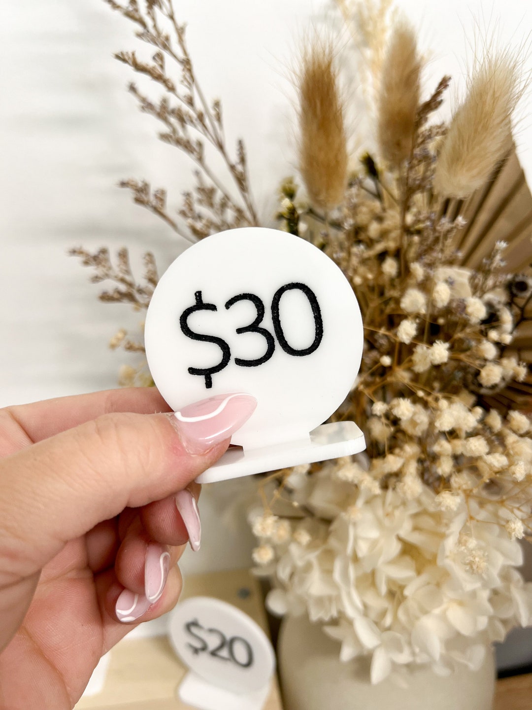 Acrylic Price Tags - Business Stands - Market Stall Price Stand - Etsy