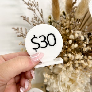 Acrylic Price Tags - Business Stands - Market Stall Price Stand - Etsy