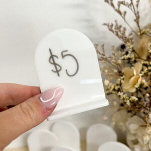 Acrylic Price Tags - Business Stands - Market Stall Price Stand - Etsy